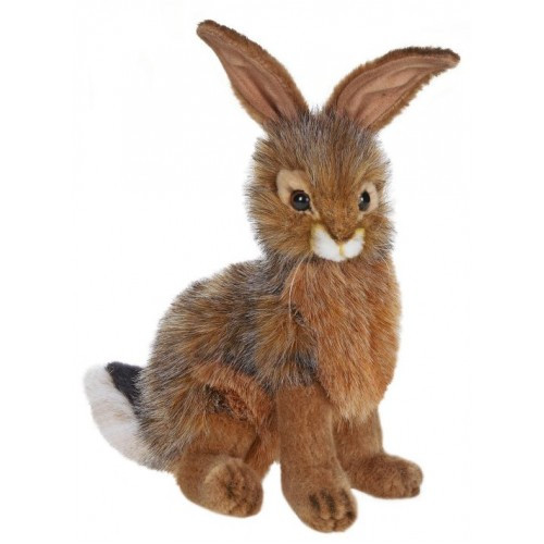 Set of 4 Brown & Black Handcrafted Rabbit Stuffed Animals 9 ...