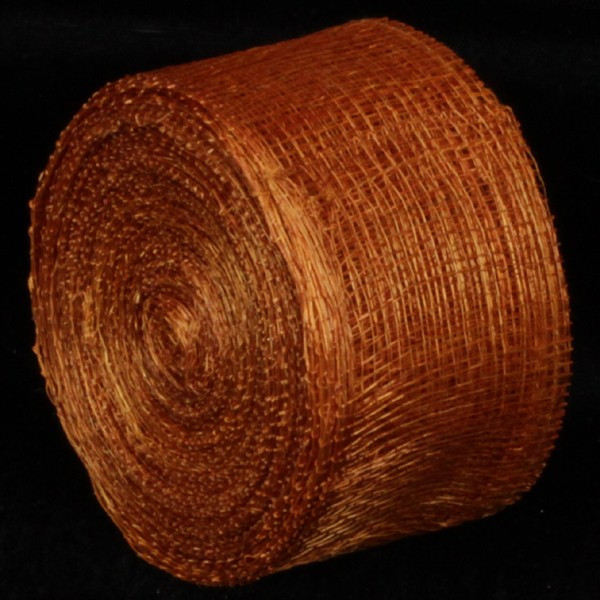 Gold Sinamay Abaca Fiber Ribbon 2" x 64 Yards | Christmas Central