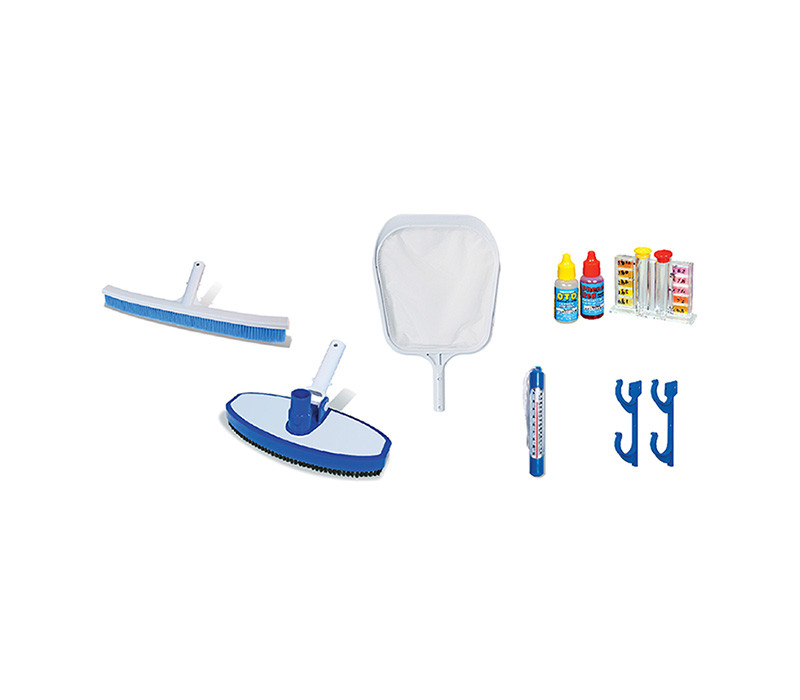 18" Blue & White 6-Pieces Swimming Pool Maintenance Kit | Christmas Central