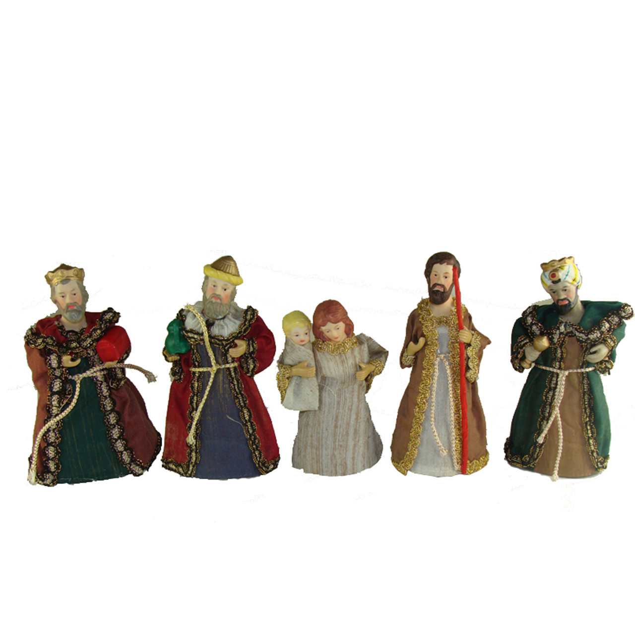 Club Pack of 120 Holy Family & Wise Men Christmas Nativity Figurines 6 ...