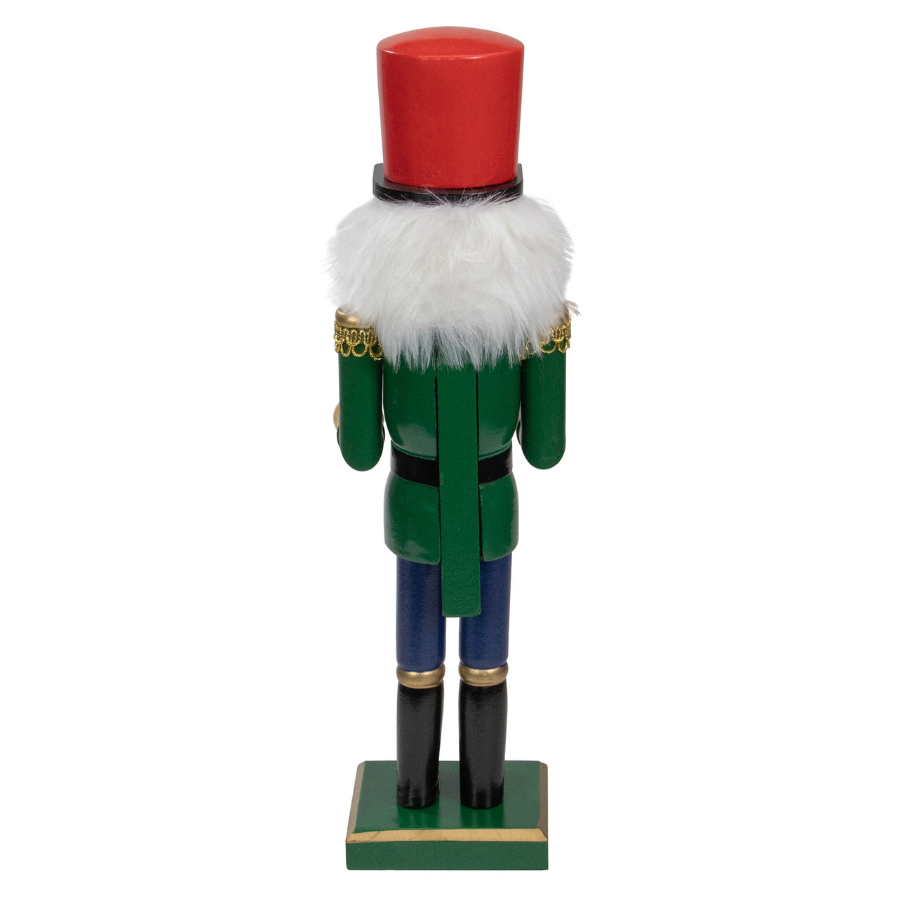 14" Green & Red Traditional Standing Drummer Christmas Nutcracker ...