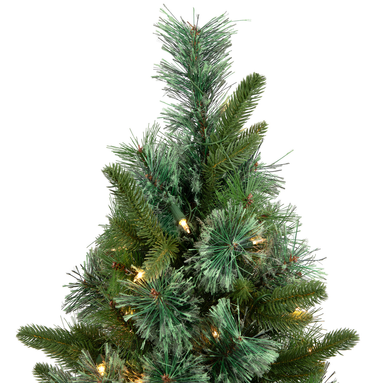 Pre-Lit Full Ashcroft Cashmere Pine Artificial Christmas Tree - 3 ...