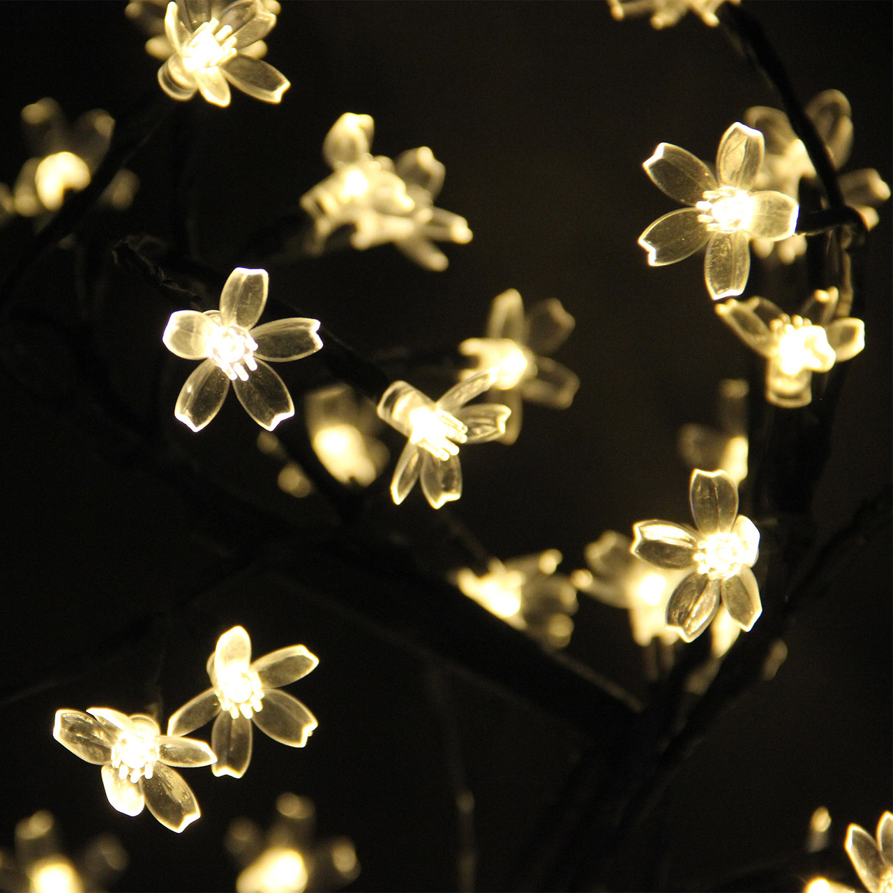LED Lighted Japanese Sakura Blossom Flower Tree - 18" - Warm White ...