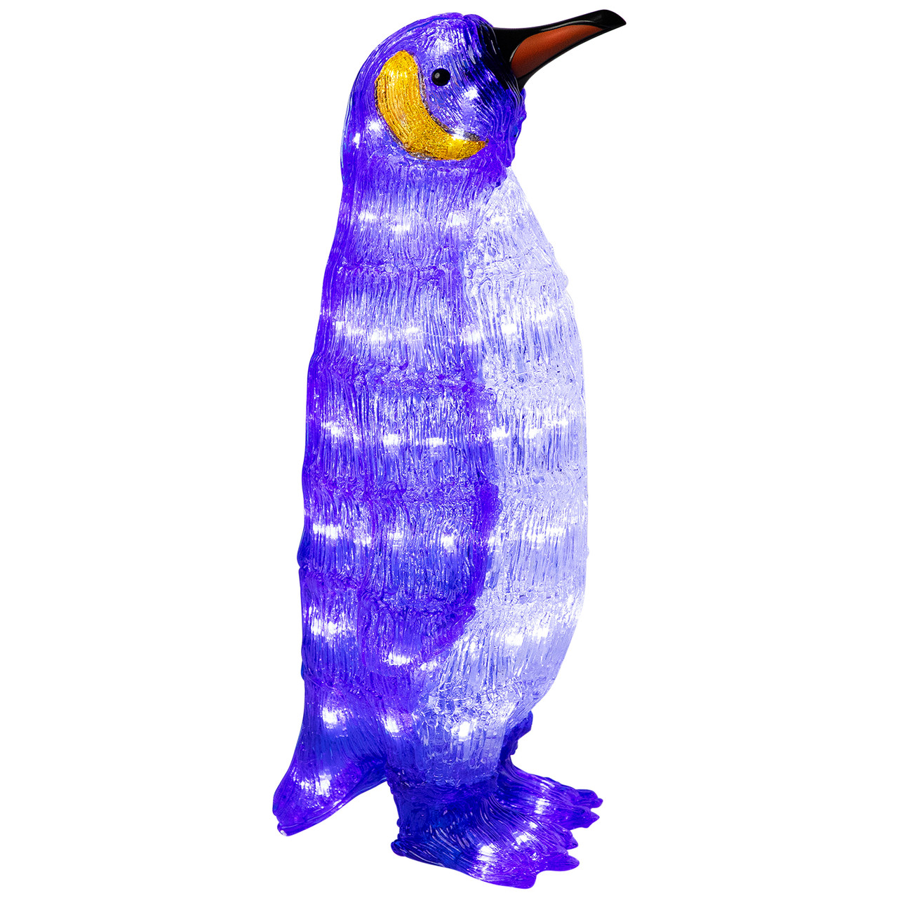18" LED Lighted Commercial Grade Acrylic Penguin Christmas Outdoor ...