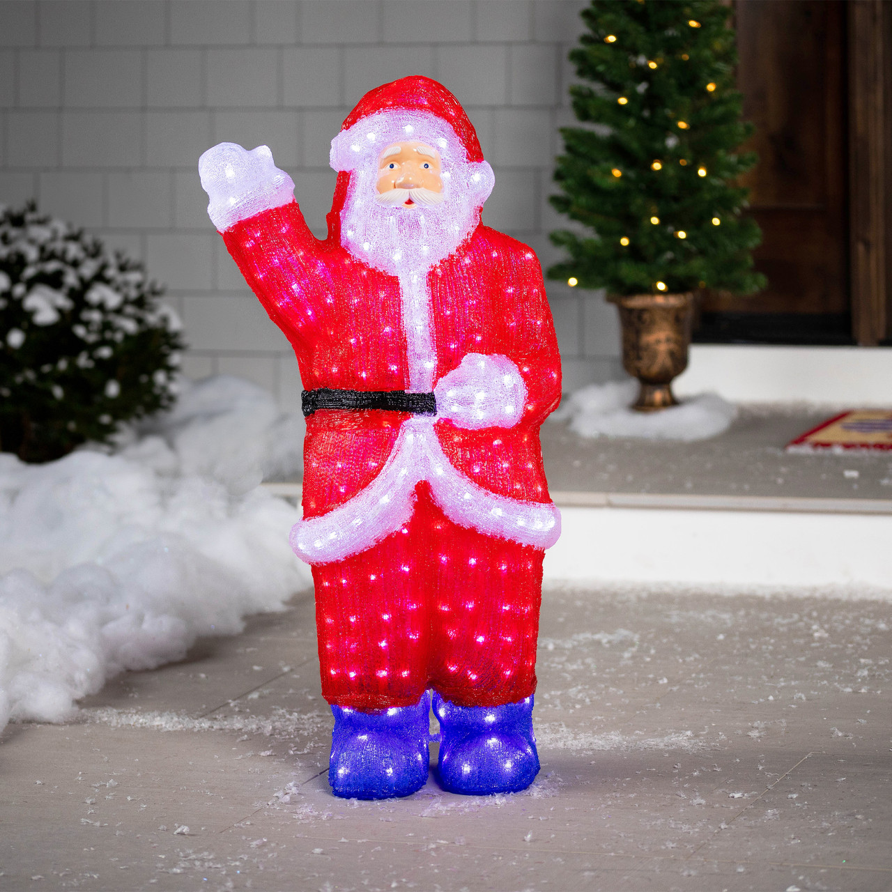 Lighted Commercial Grade Acrylic Santa Claus Christmas Display ...