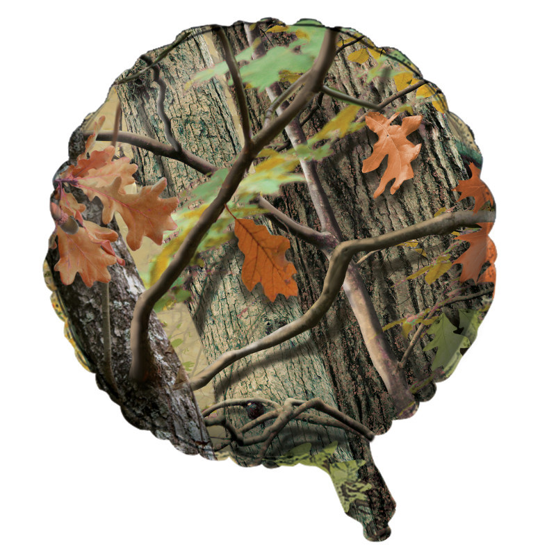 Pack of 10 Brown & Green Hunting Camo Metallic Foil Party Balloons 18 ...