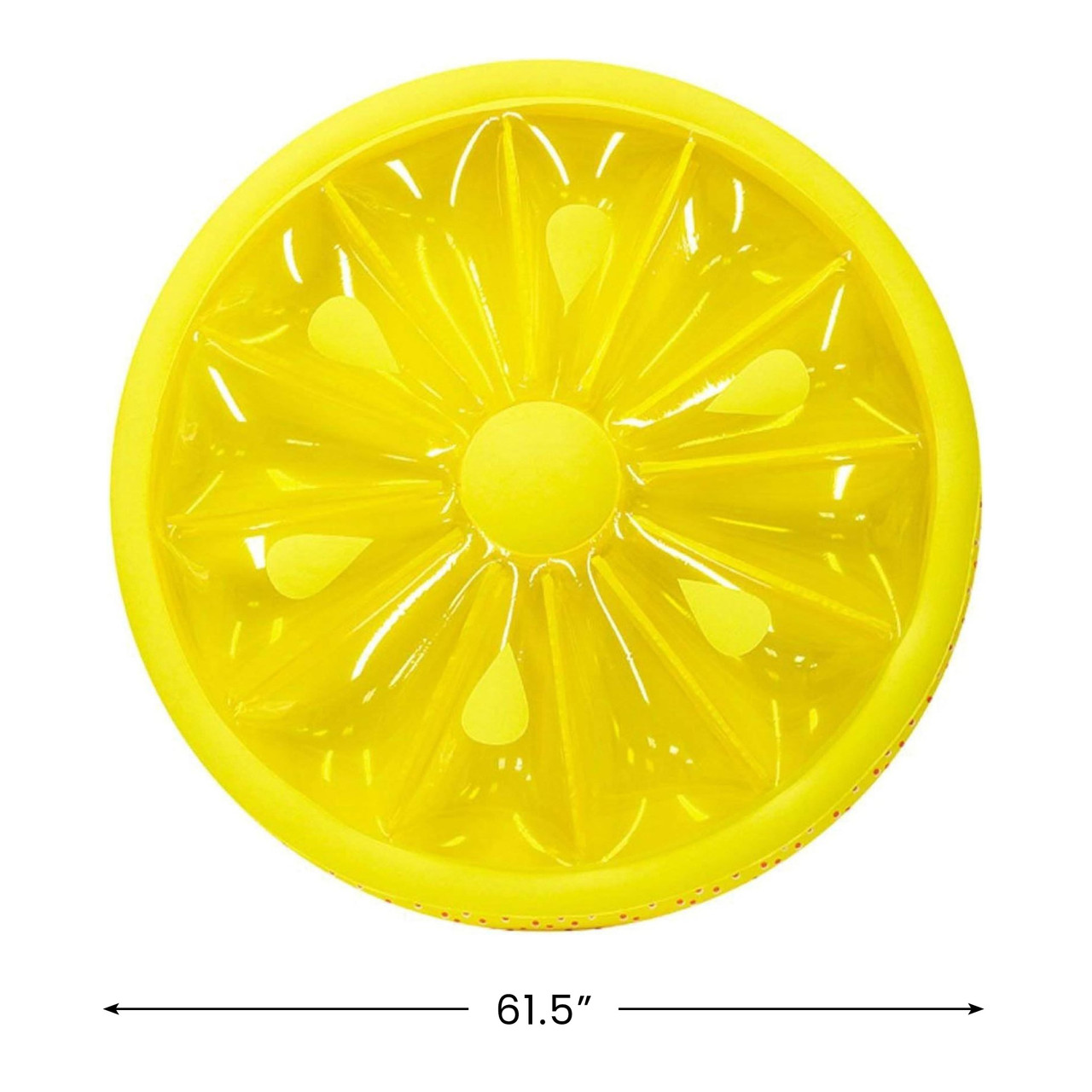 Inflatable Fruit Slice Swimming Pool Lounger Raft - 60" - Lemon ...