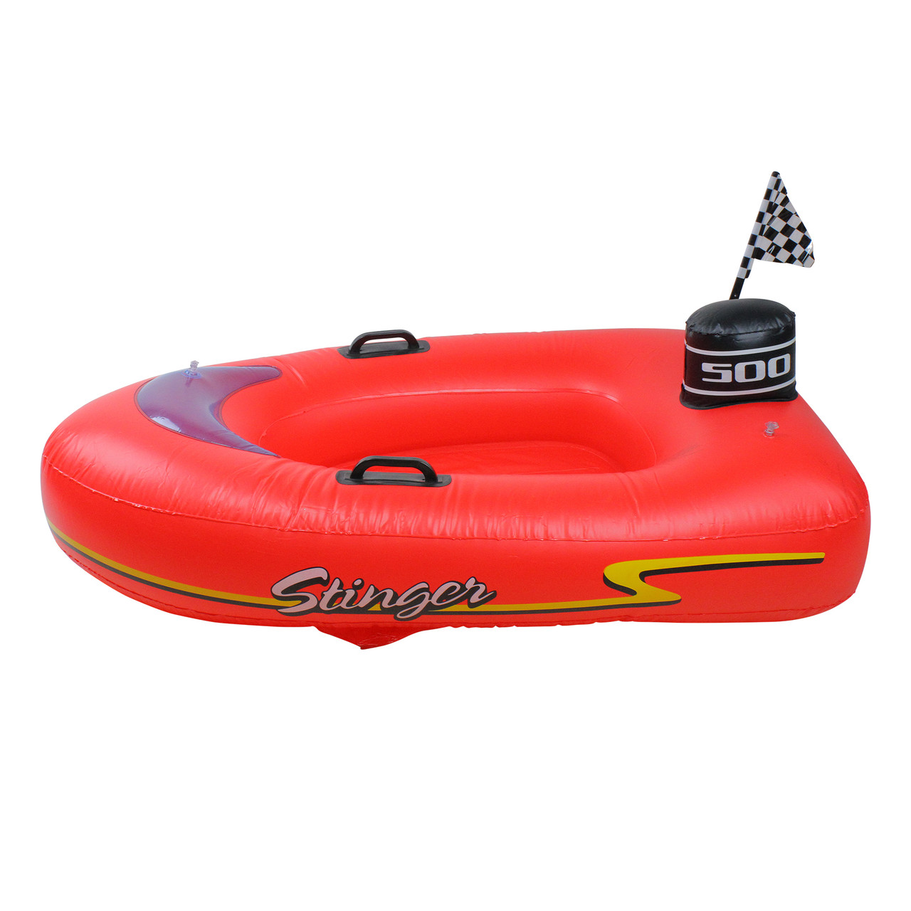 Inflatable Stinger Speedboat Swimming Pool Raft - 48" - Black & Red ...