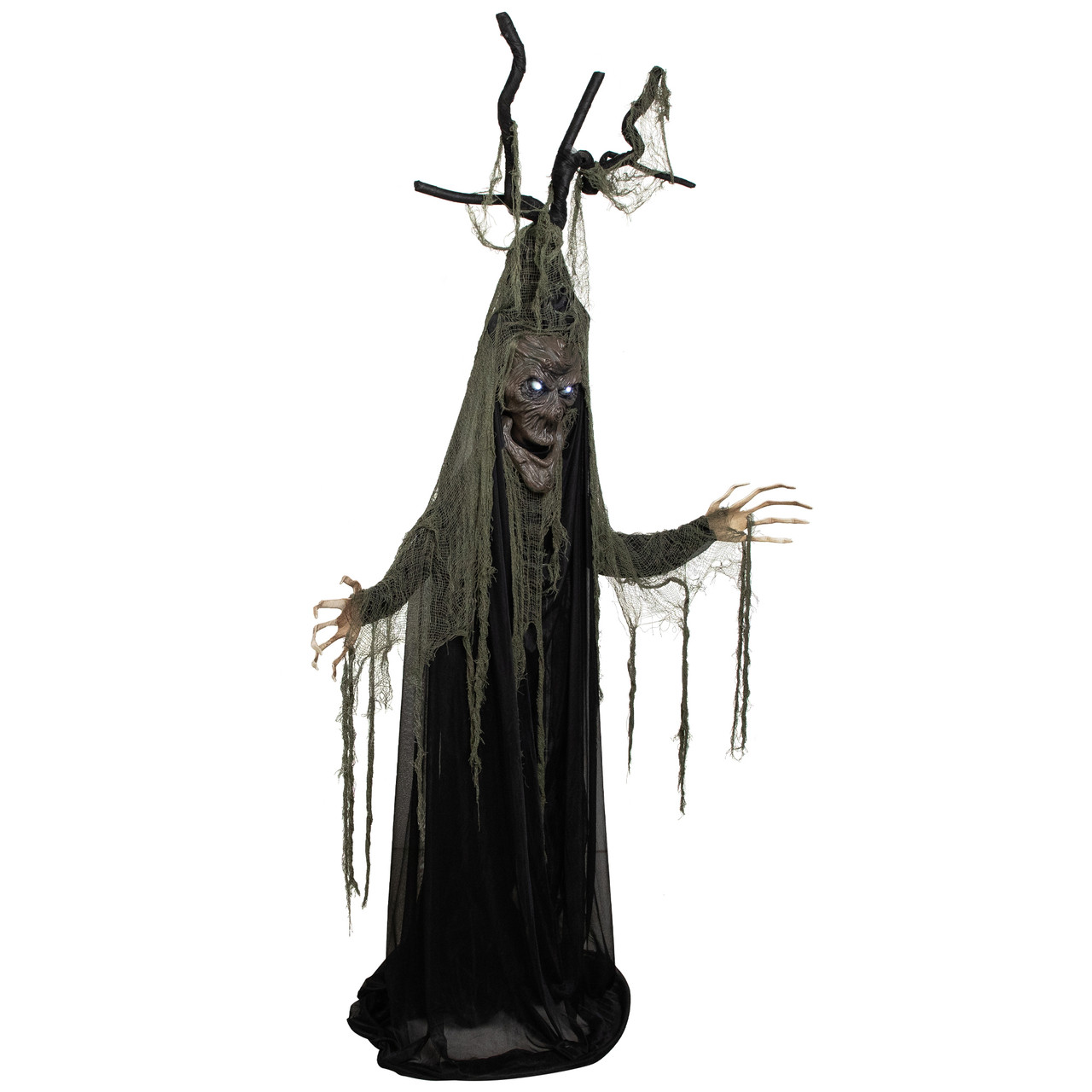 7' Animated Tree Man Halloween Decoration with Lighted Eyes | Christmas ...