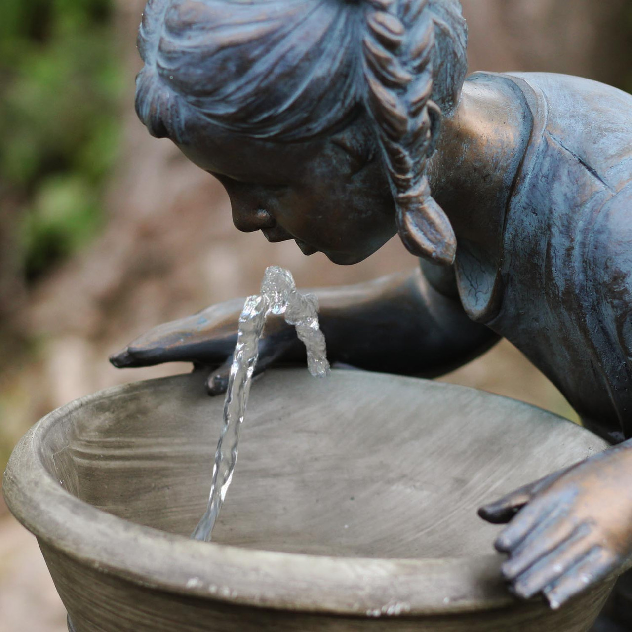 31" Helping Hand Fountain Outdoor Patio Garden Water Fountain ...