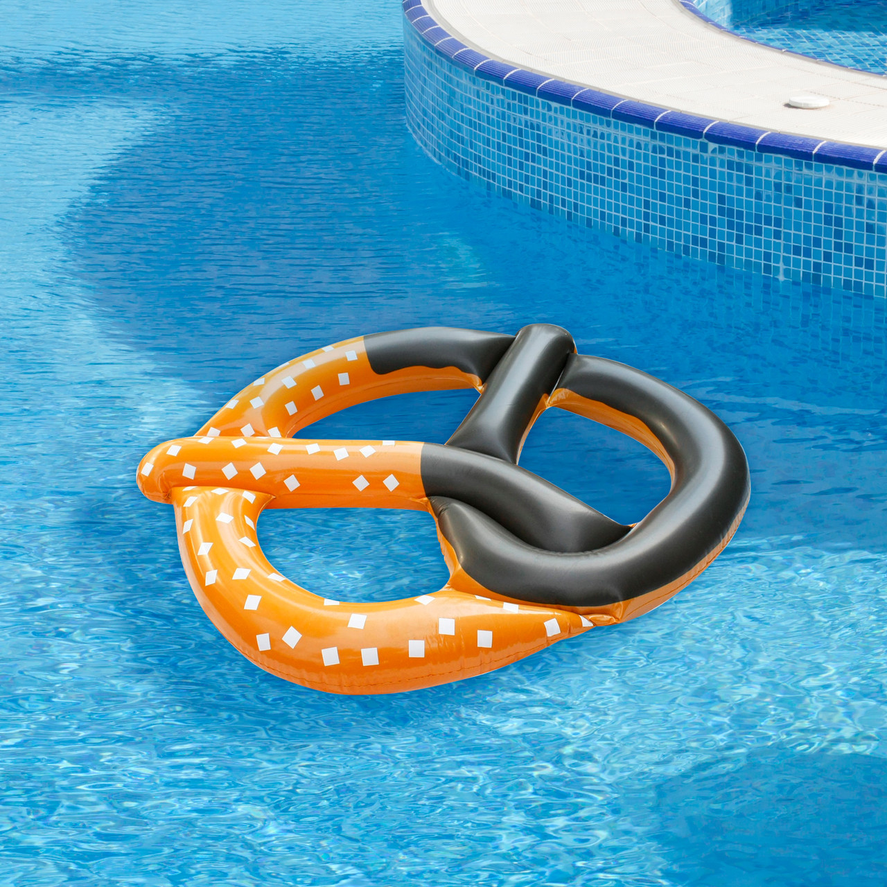 51" Inflatable Chocolate Covered Pretzel Swimming Pool Float ...