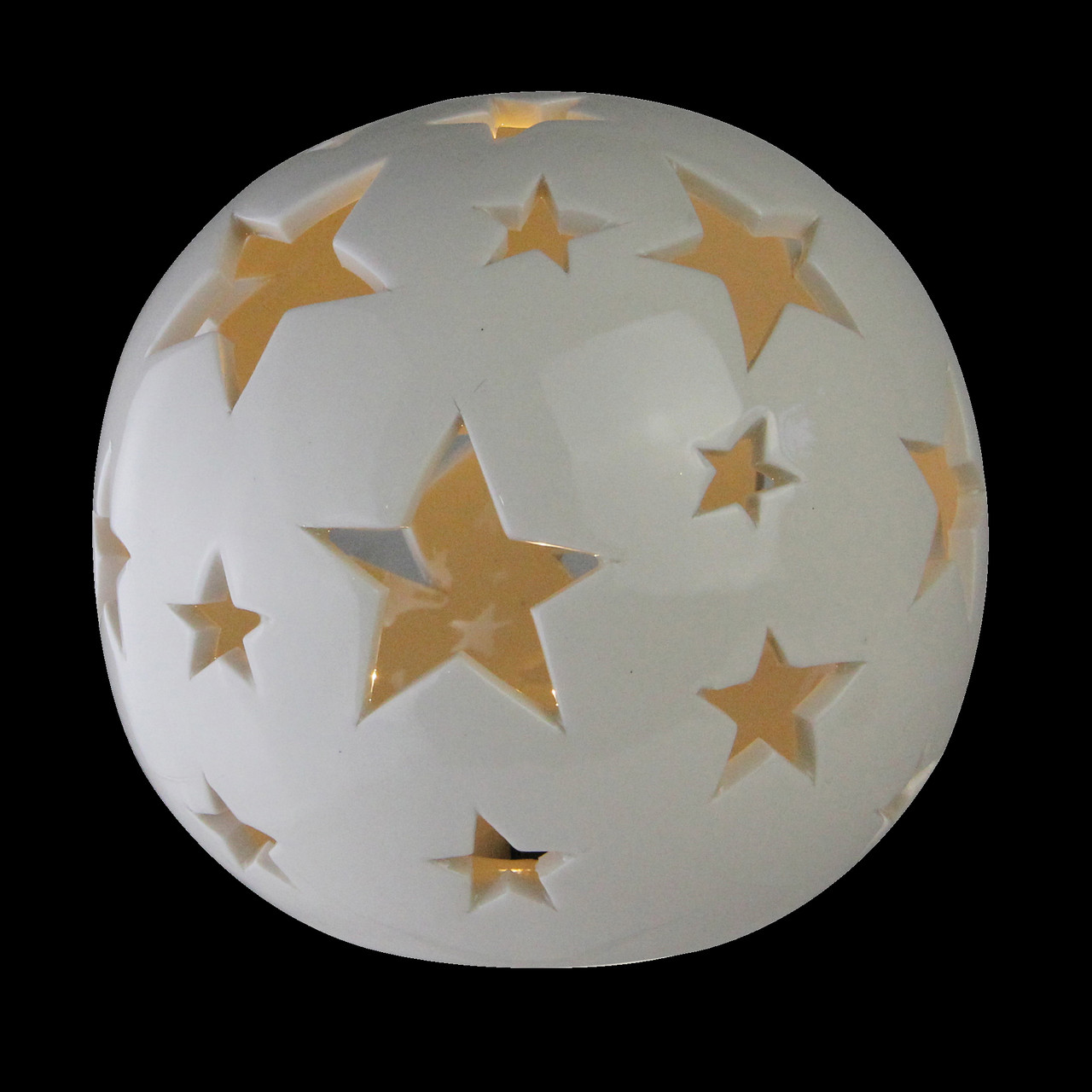 4.75” Battery Operated White LED Stars Christmas Ball Light | Christmas ...