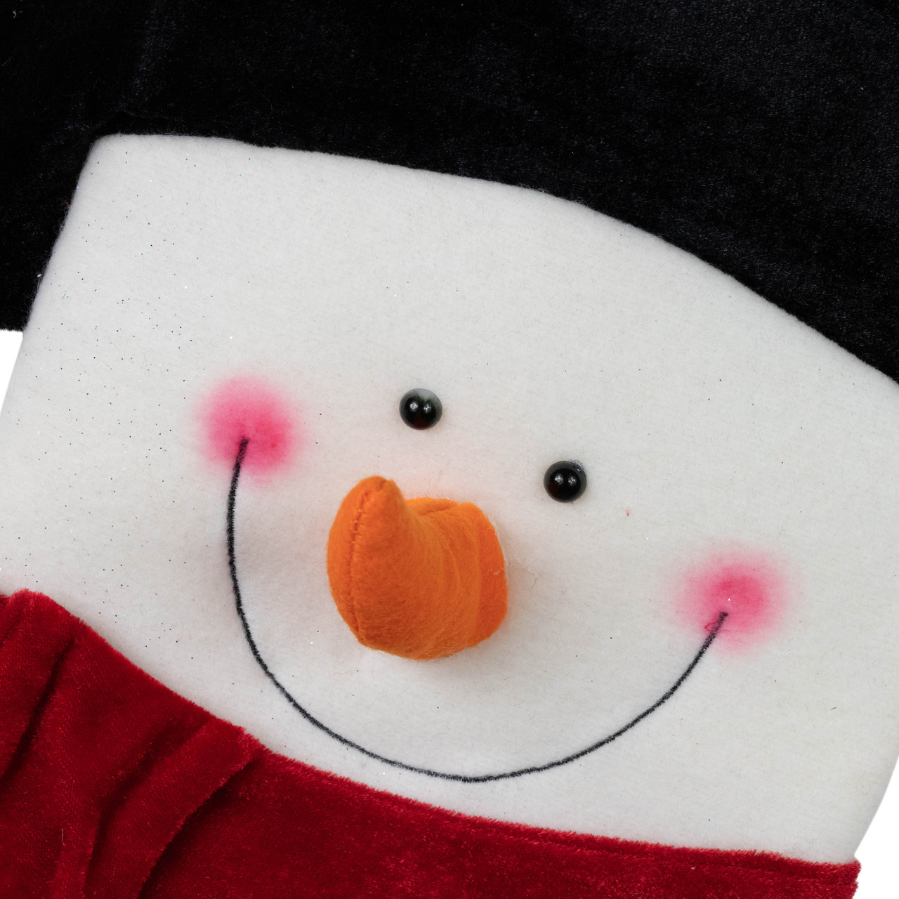 Embroidered "Let It Snow" Snowman Christmas Stocking - 19" | Christmas ...