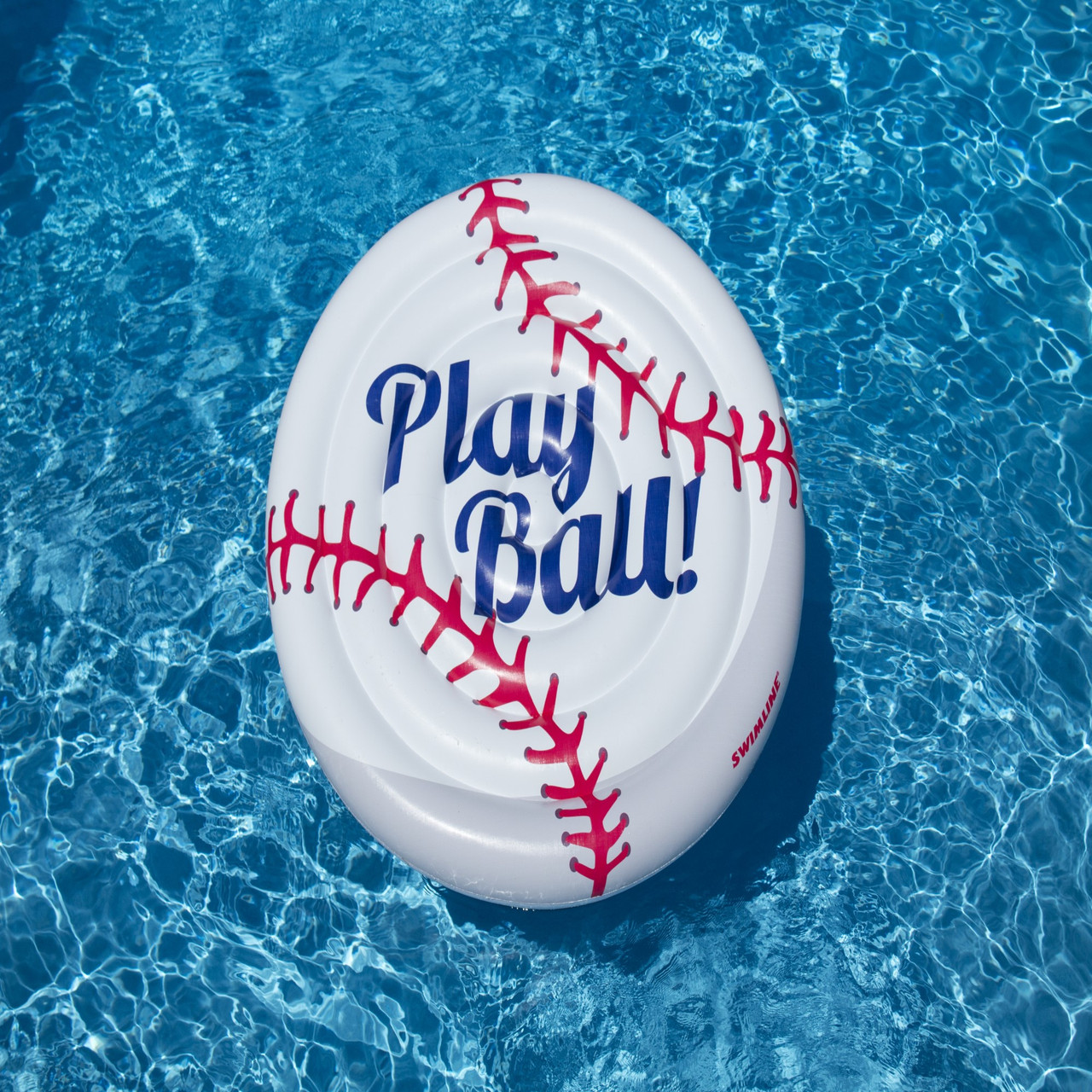 Inflatable Swimming Pool Lounging Cool Sport Giant Baseball Island - 60 ...