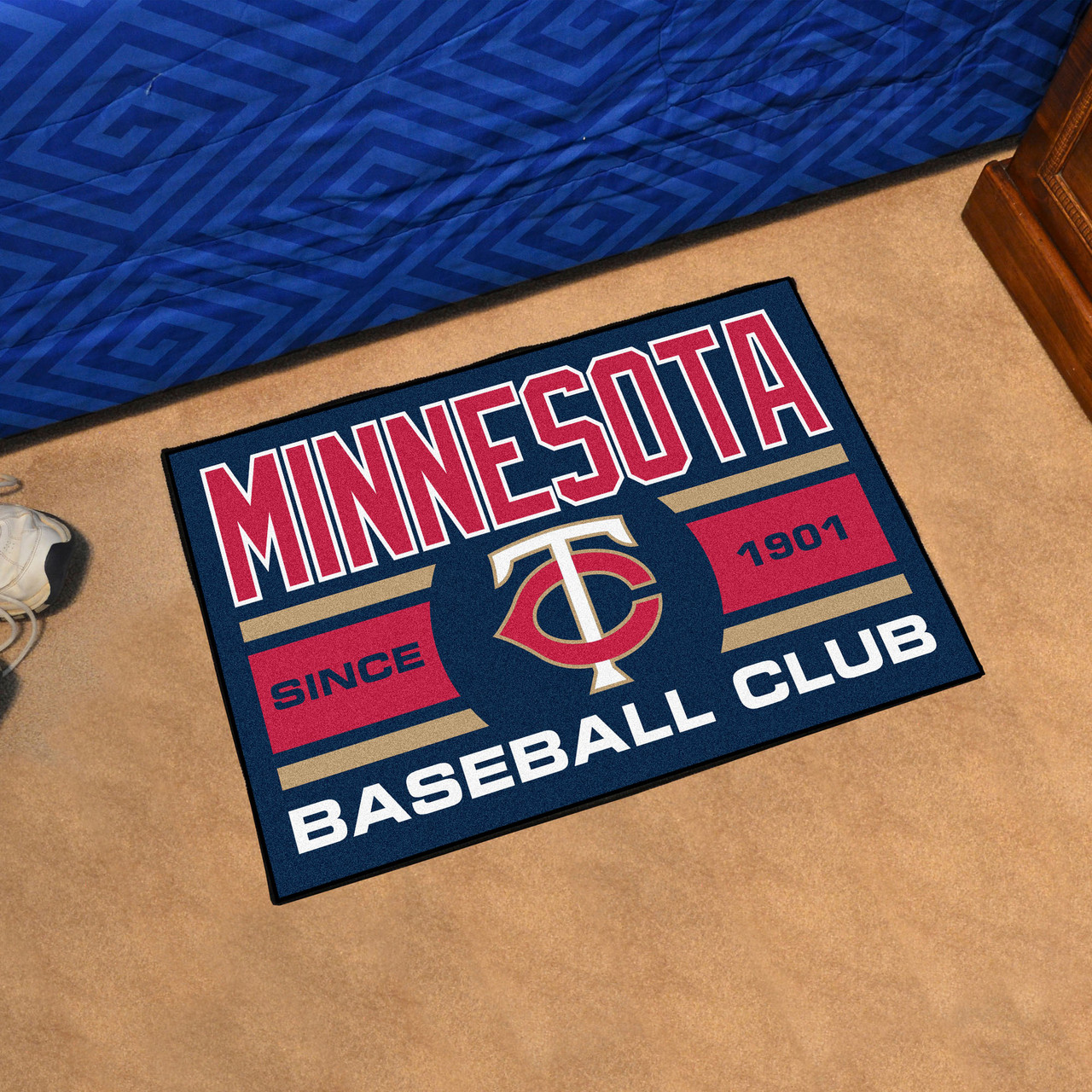 MLB Minnesota Twins Starter Mat Rectangular Area Rug | Christmas Central