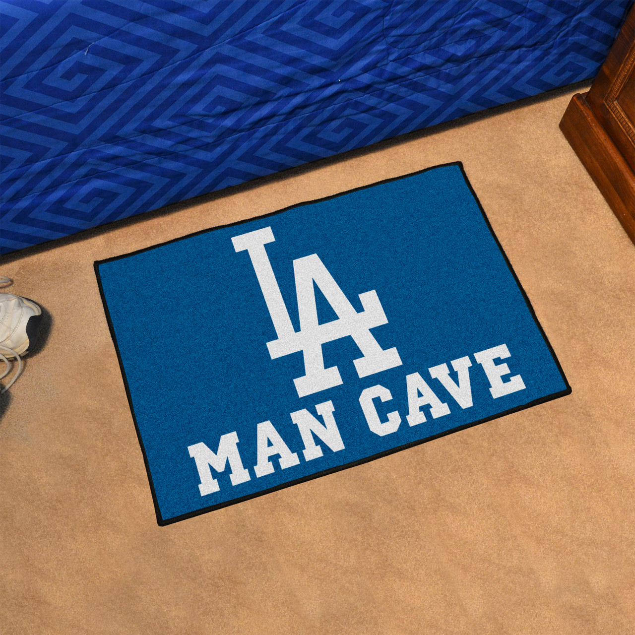 19" x 30" Blue & White Contemporary MLB Los Angeles Dodgers Rectangular ...