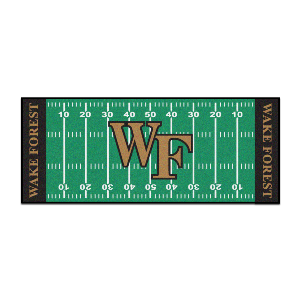 30" x 72" Black & Green NCAA Wake Forest University Demon Deacons ...
