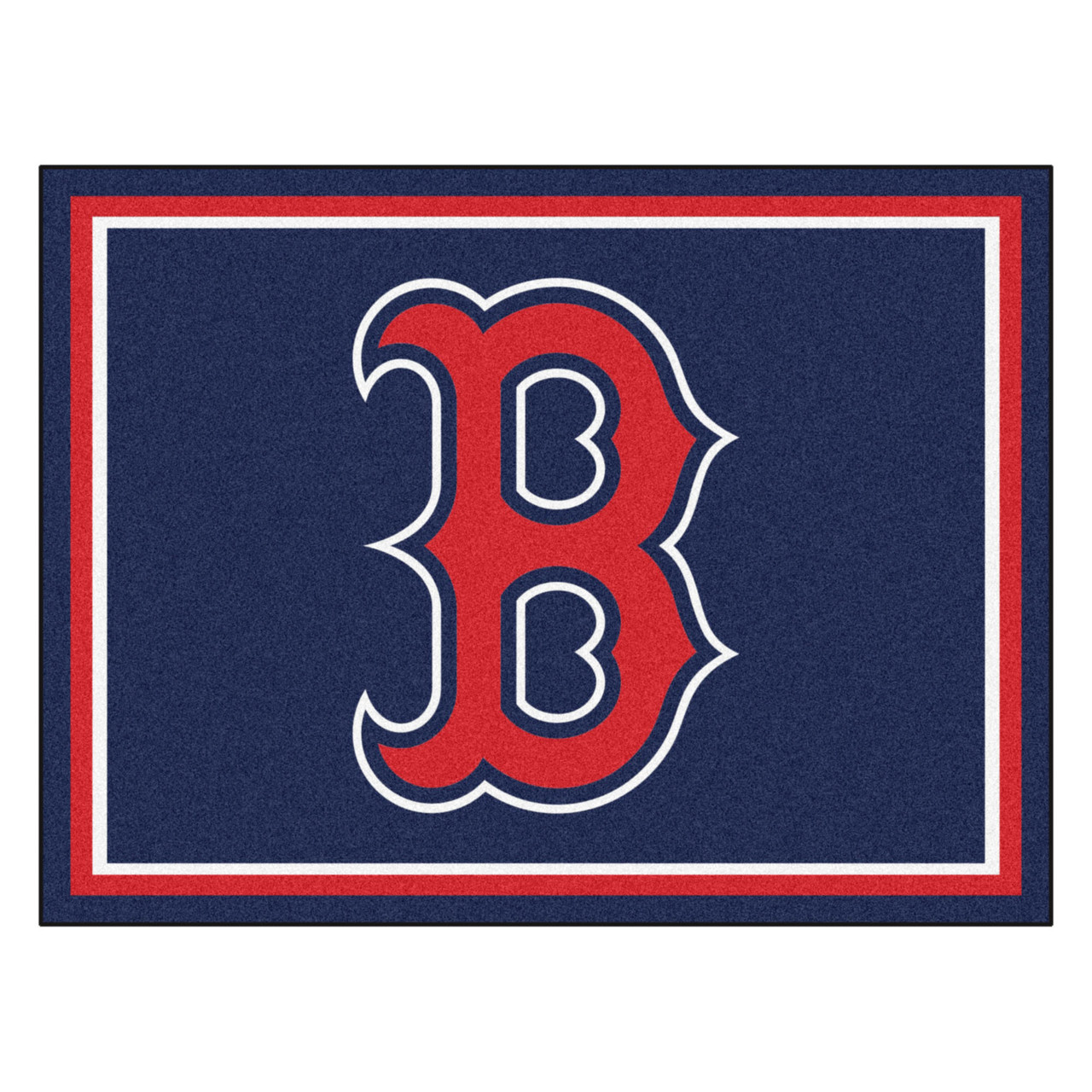 87" x 117" Blue MLB Boston Red Sox Plush Non-Skid Area Rug | Christmas ...