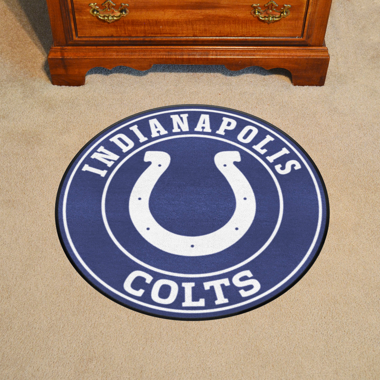 27" Blue & White NFL Indianapolis Colts Roundel Door Mat | Christmas ...