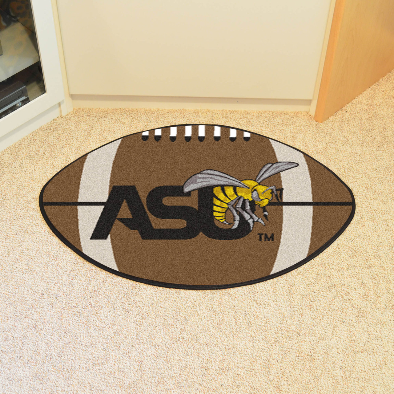 20.5" x 32.5" Brown & Black NCAA Alabama State University Crimson ...