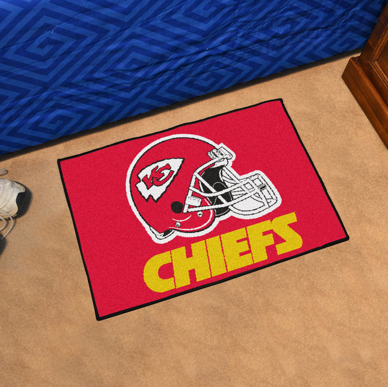 NFL Kansas City Chiefs Starter Mat Rectangular Rug | Christmas Central