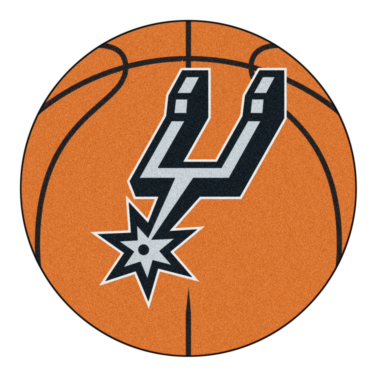 27" NBA San Antonio Spurs Basketball Shaped Door Mat | Christmas Central
