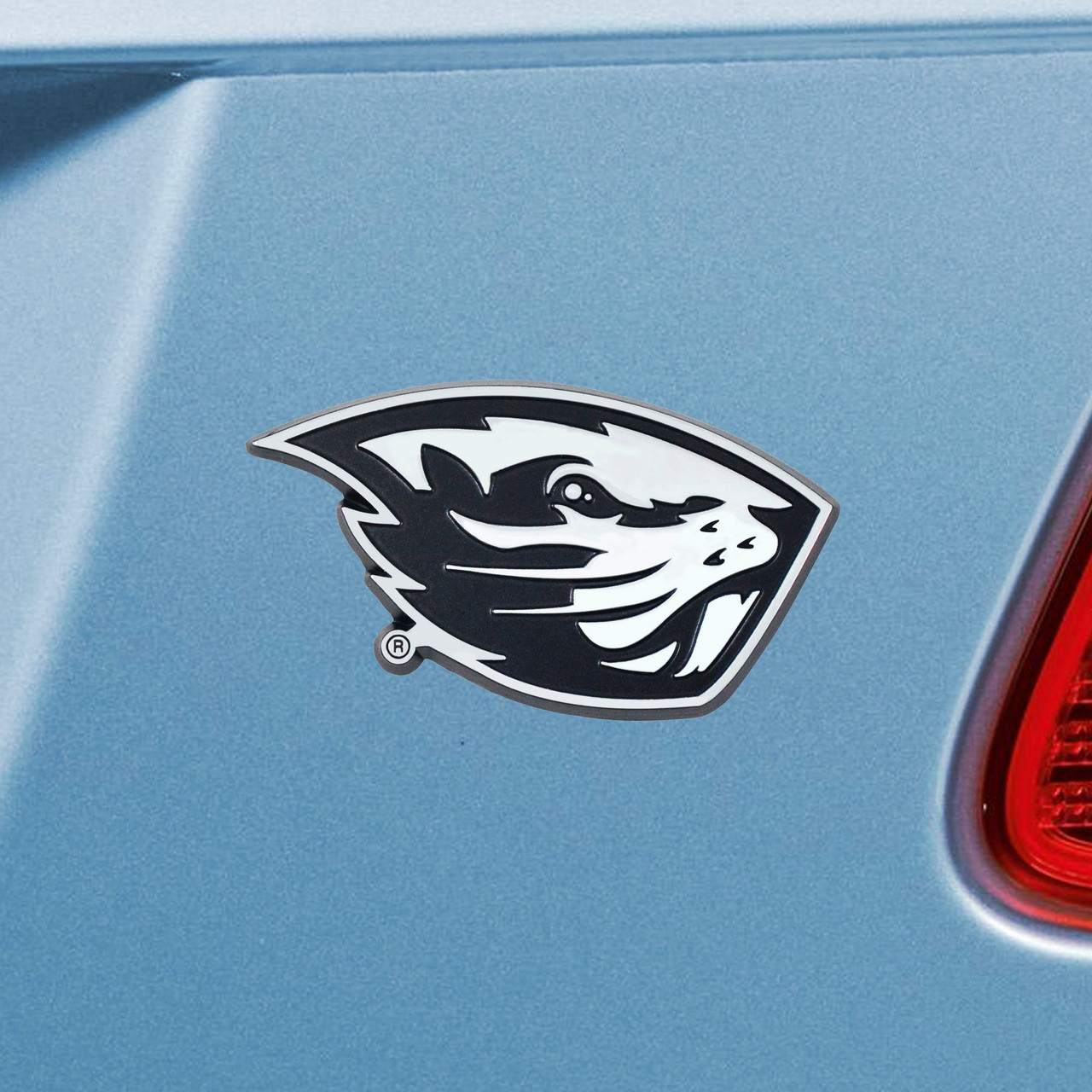 3" Black & Silver NCAA Oregon State University Beavers Emblem Stick-on ...