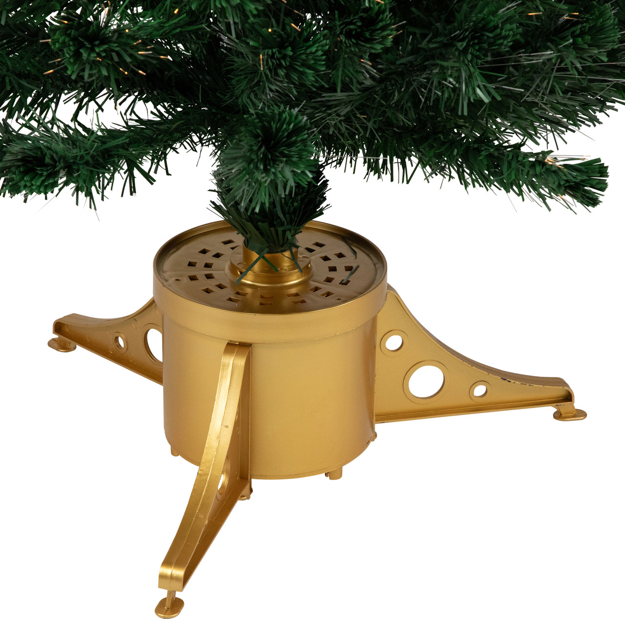 Pre-Lit Medium Color Changing Fiber Optic Artificial Christmas Tree - 6 ...