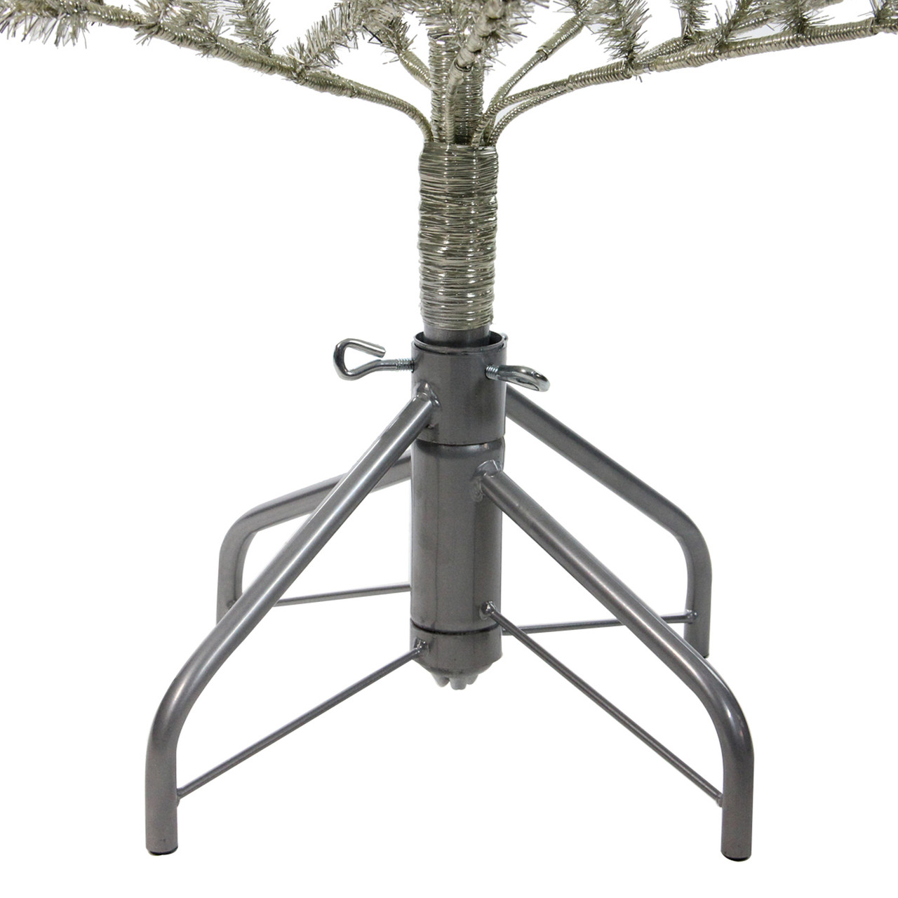 5' Champagne Tinsel Artificial Christmas Twig Tree - Unlit | Christmas ...