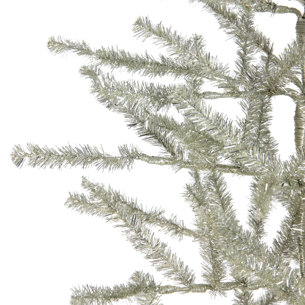 5' Champagne Tinsel Artificial Christmas Twig Tree - Unlit | Christmas ...