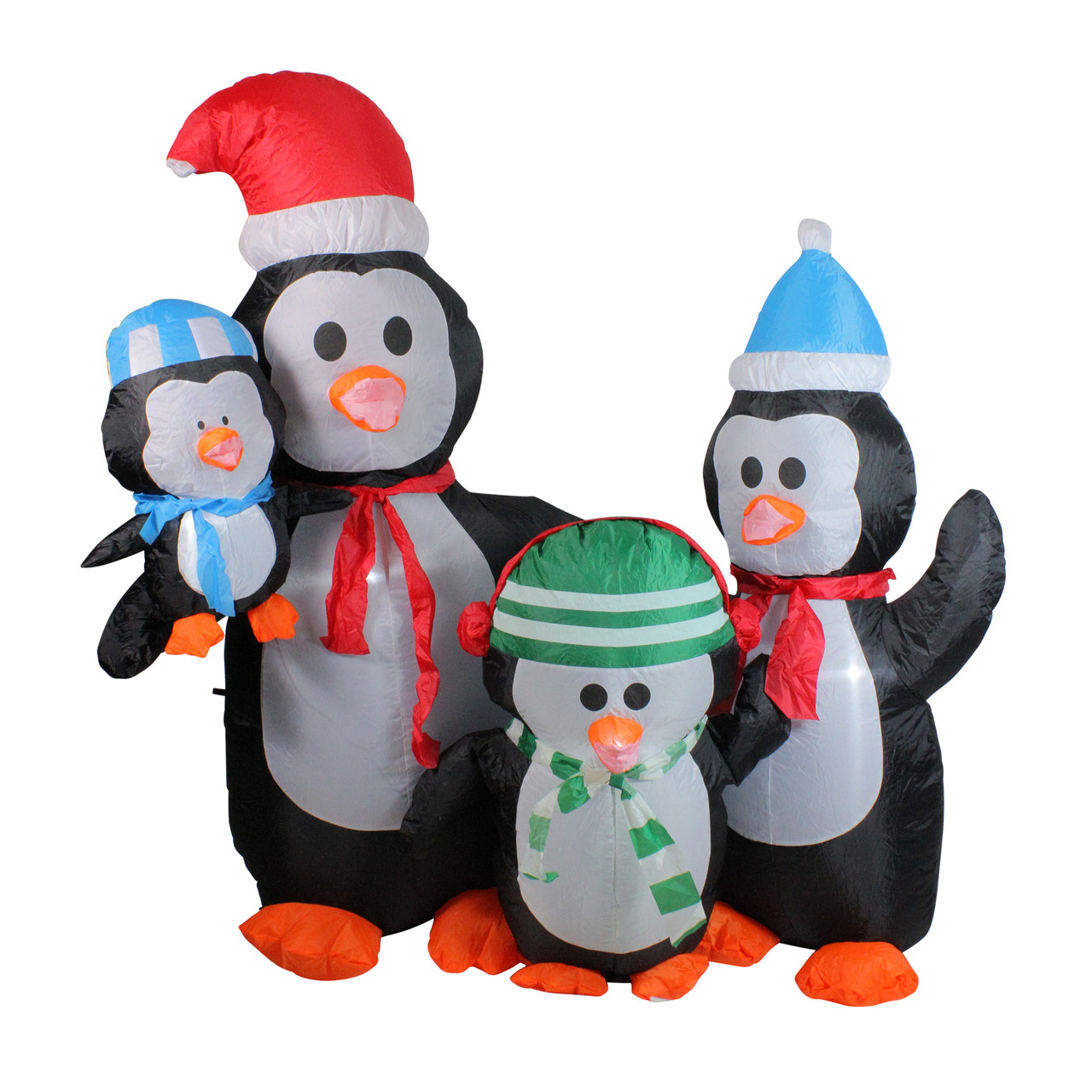 Lighted Inflatable Penguin Family Outdoor Christmas Decoration - 5 ...