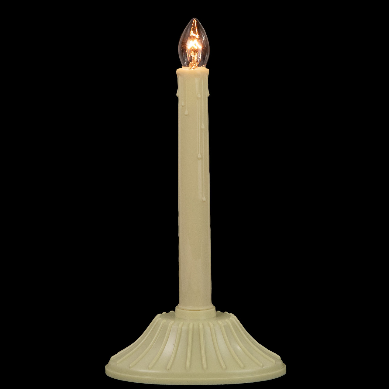 Single Light Window Candle - 9.5" - Ivory | Christmas Central