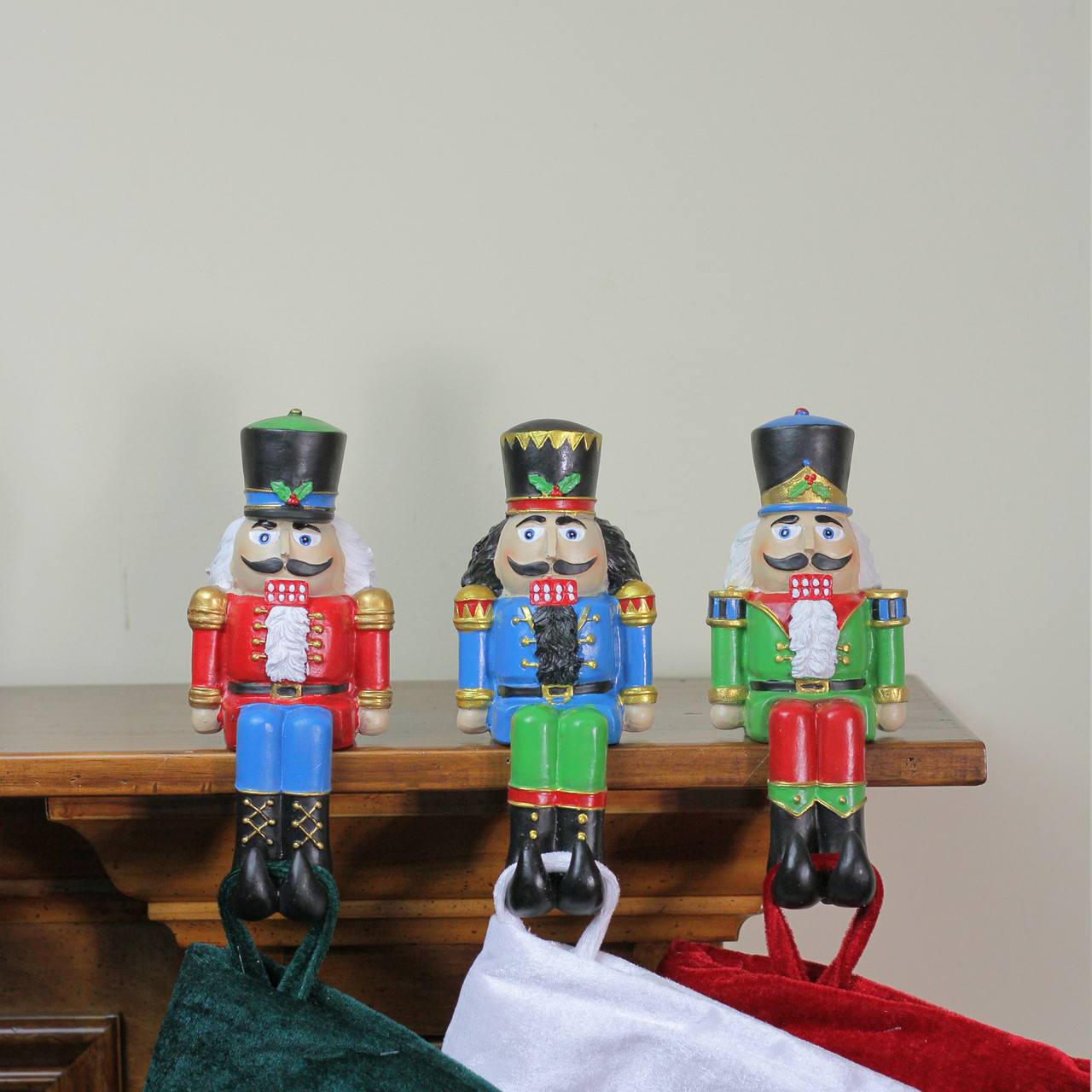Nutcracker Christmas Stocking Holders - 5" - Set of 3 | Christmas Central