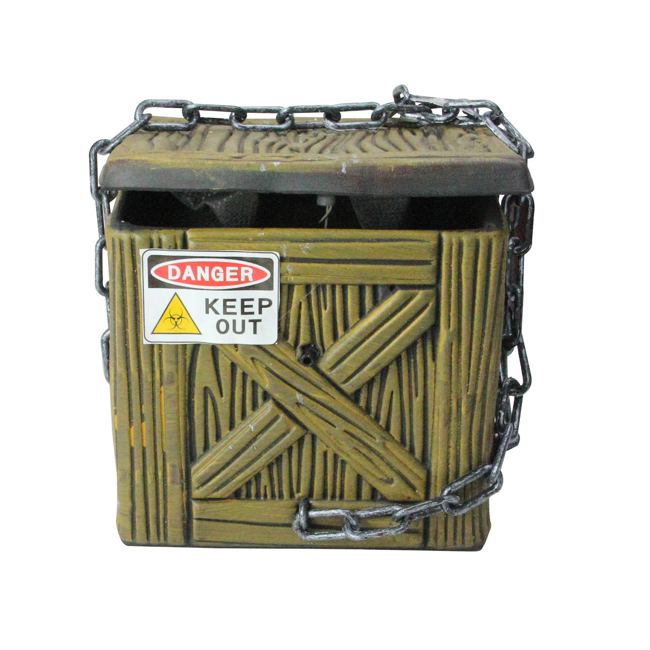 6" Brown & Black Geometric Square Chained Shaking Box Halloween Decor ...