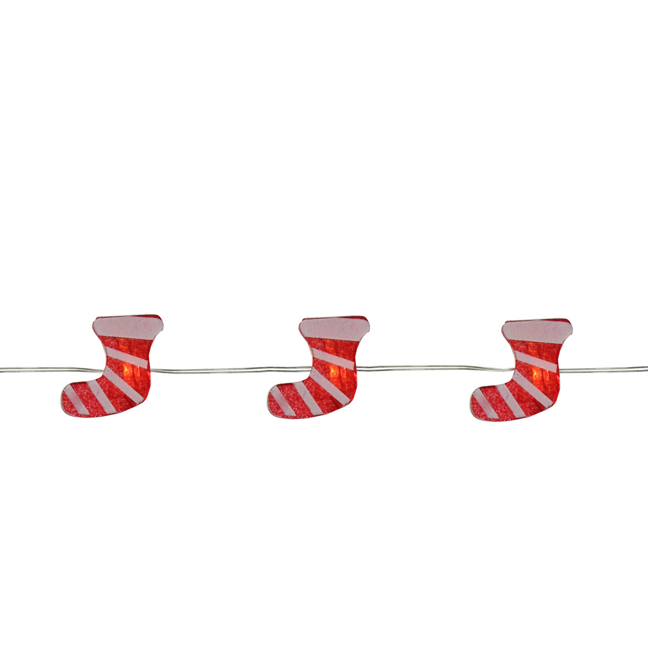 LED Stocking Micro Fairy Christmas Lights - Warm White - 6' Silver Wire ...