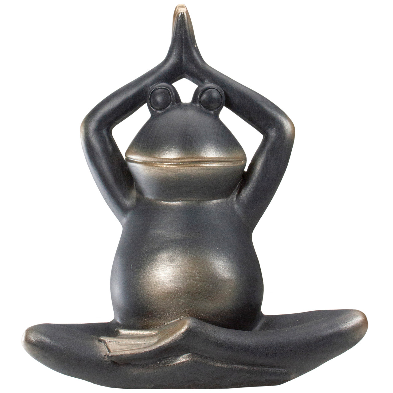 12" Yoga Frog In Prayer Position Outdoor Garden Statue | Christmas Central