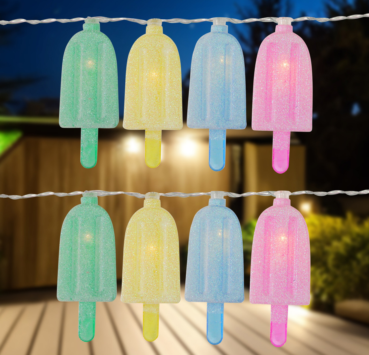 10-Count LED Pastel Ice Pop String Lights | Christmas Central