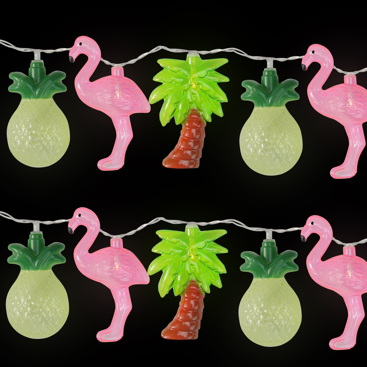 10-Count Tropical Summer LED String Lights - 4.5ft Clear Wire ...