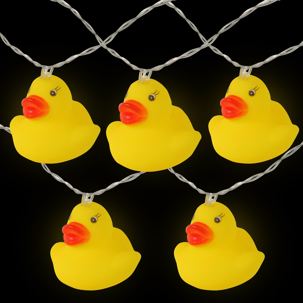 10-Count Yellow Rubber Ducky LED String Lights | Christmas Central
