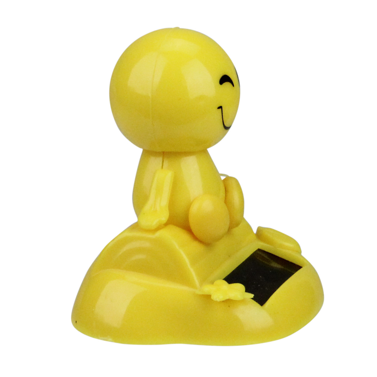 3" Yellow Emotion Groovers Winking Eye Solar Powered Table Top Figure ...