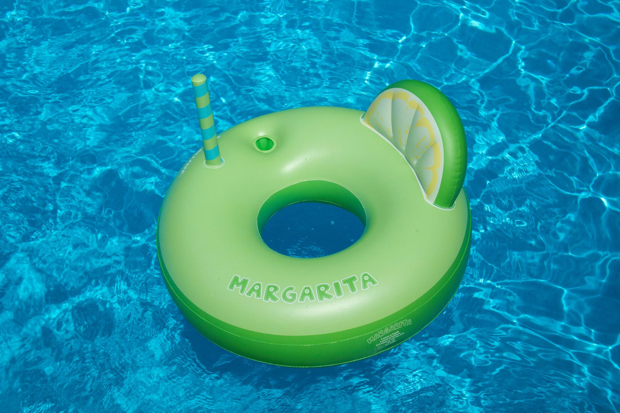 Inflatable Green Margarita Lime Wedge Swimming Pool Float, 41-Inch ...