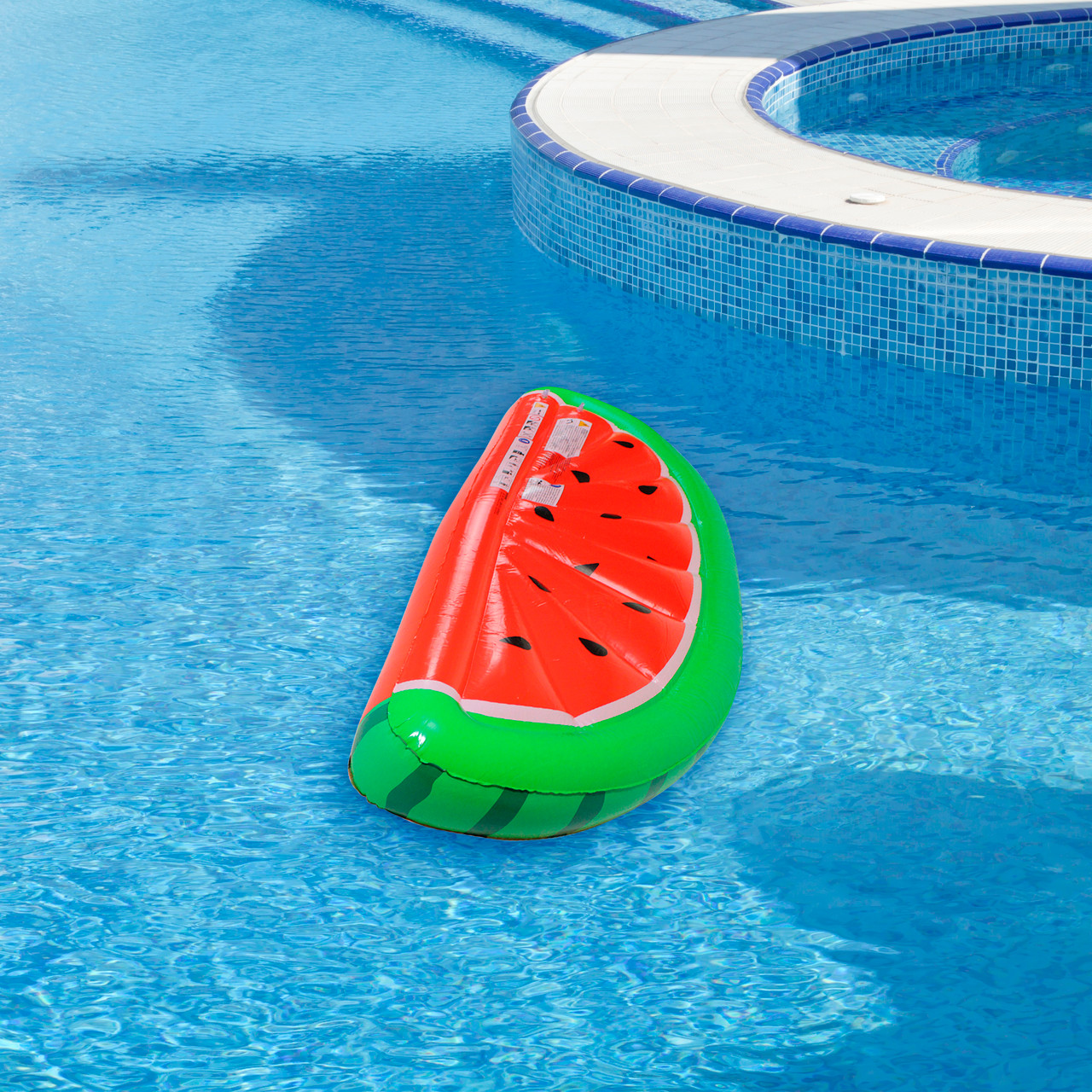5.75' Inflatable Red & Green Jumbo Watermelon Slice Lounge Pool Float ...