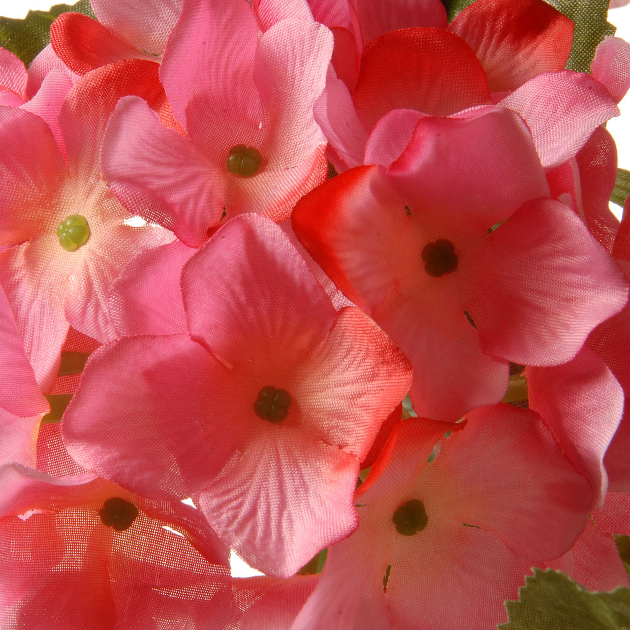 10" Potted Pink Hydrangea Artificial Flower Arrangement | Christmas Central