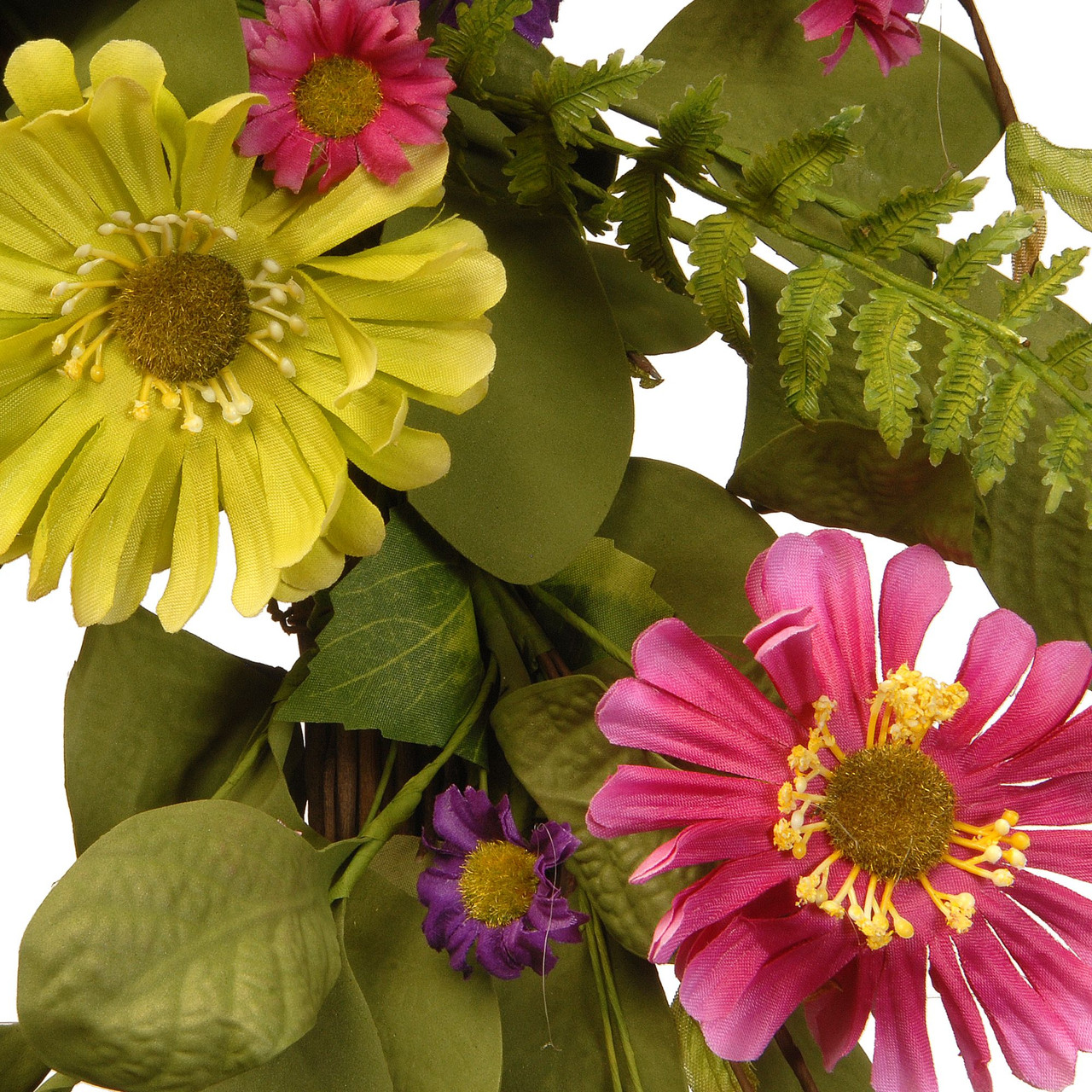 22” Gerbera Daisy Flower Wreath | Christmas Central