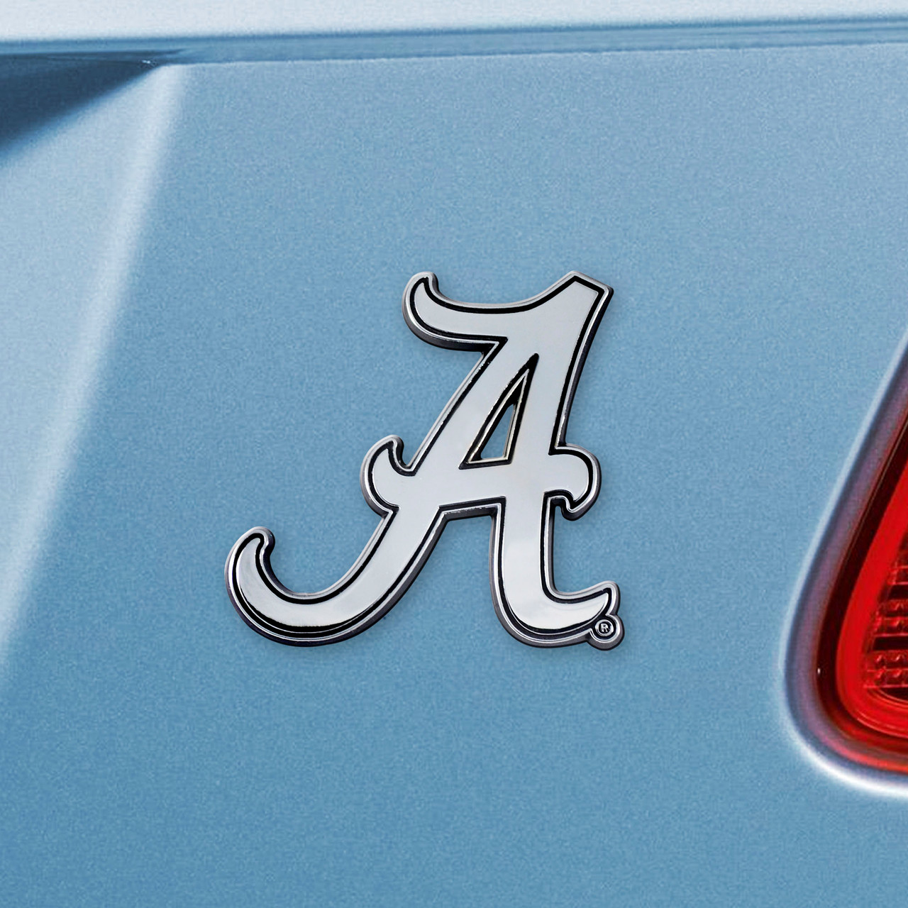 Set of 2 White NCAA University of Alabama Crimson Tide Automotive Stick ...