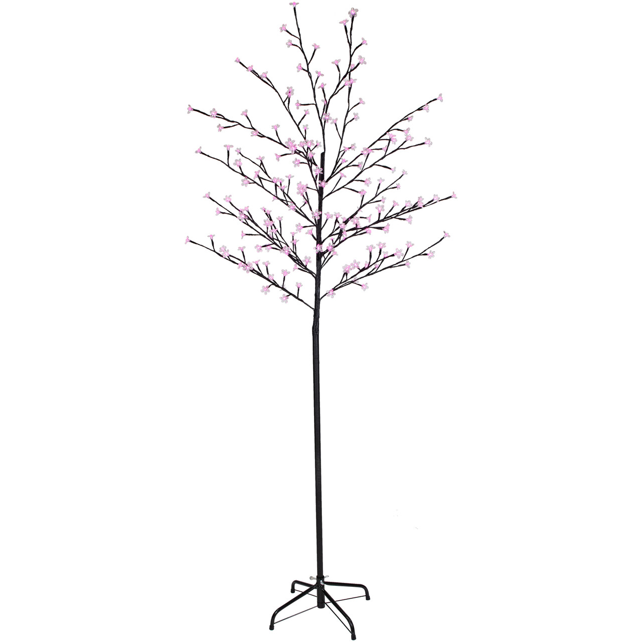 6' Pre-Lit Sakura Cherry Blossom Flower Artificial Tree - Pink LED ...