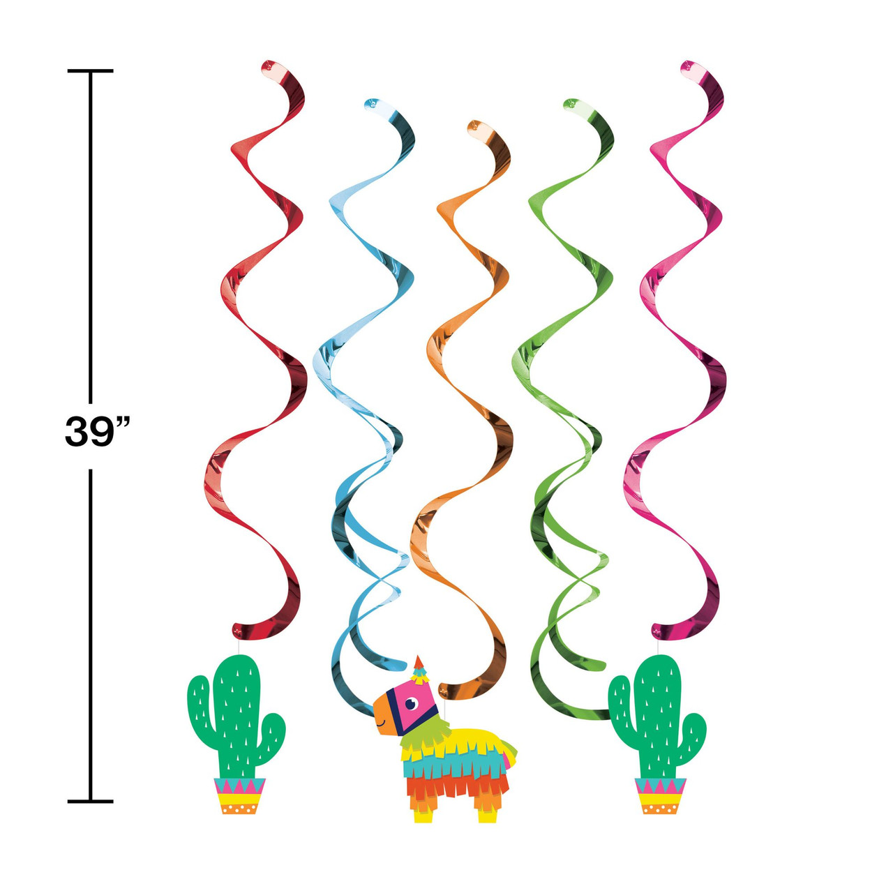 Pack of 30 Pink & Blue Fiesta Fun Hanging Party Dizzy Danglers 39 ...
