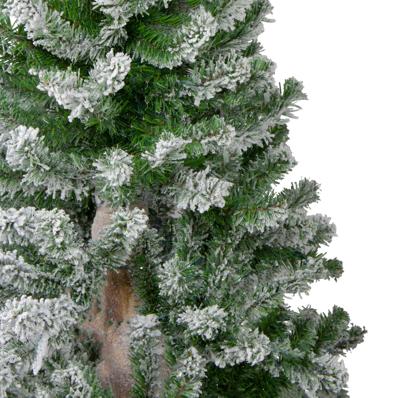 Flocked Alpine Artificial Christmas Trees - 5' - Unlit - Set of 3 ...