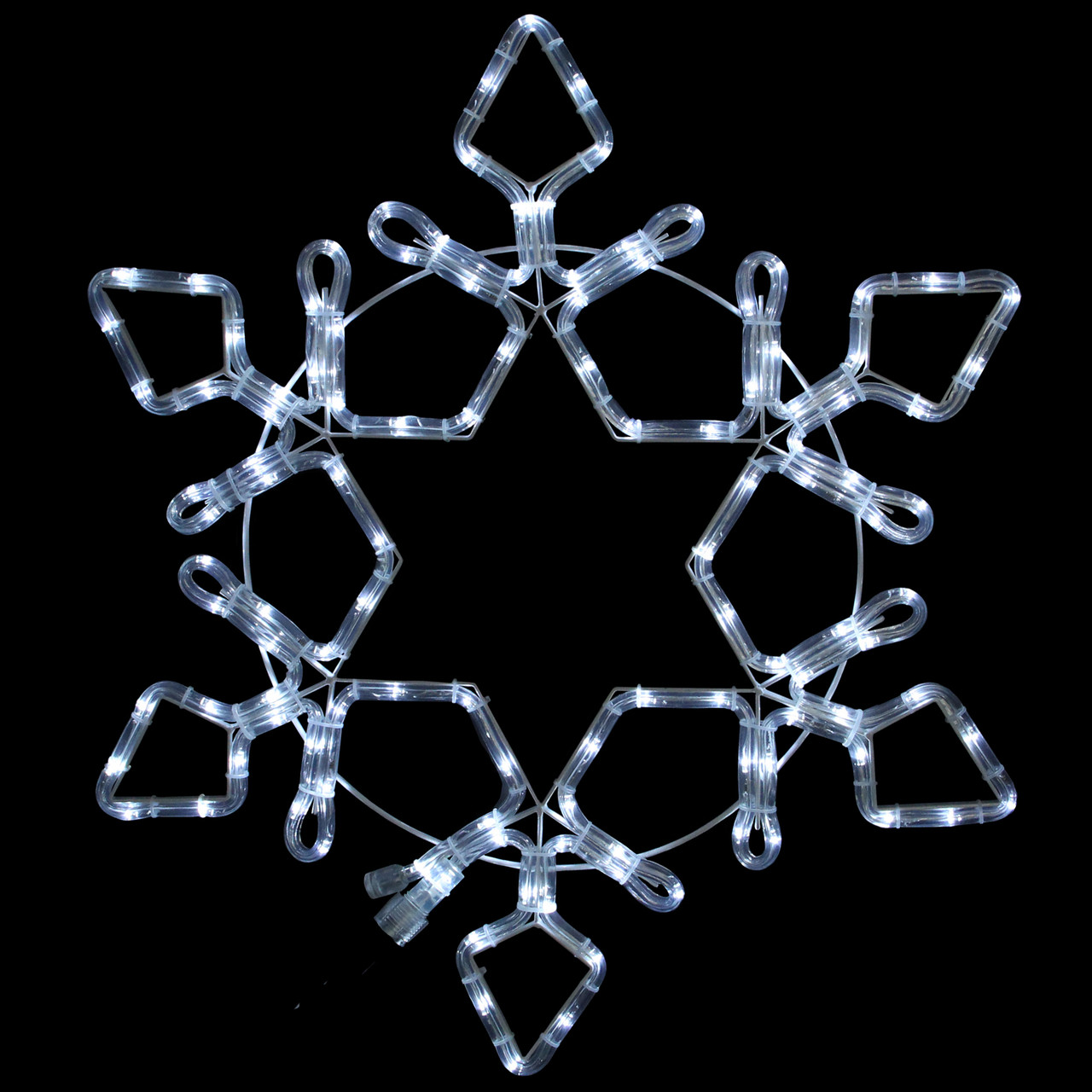 LED Rope Light Snowflake Christmas Decoration - White - 24" | Christmas ...