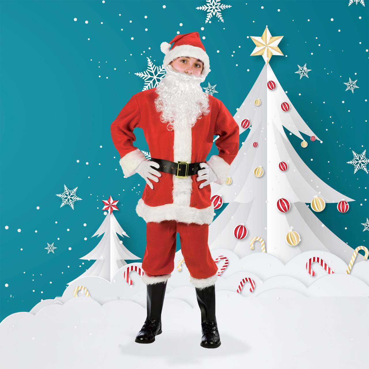 Santa Suit Christmas Costume - Child's Medium | Christmas Central